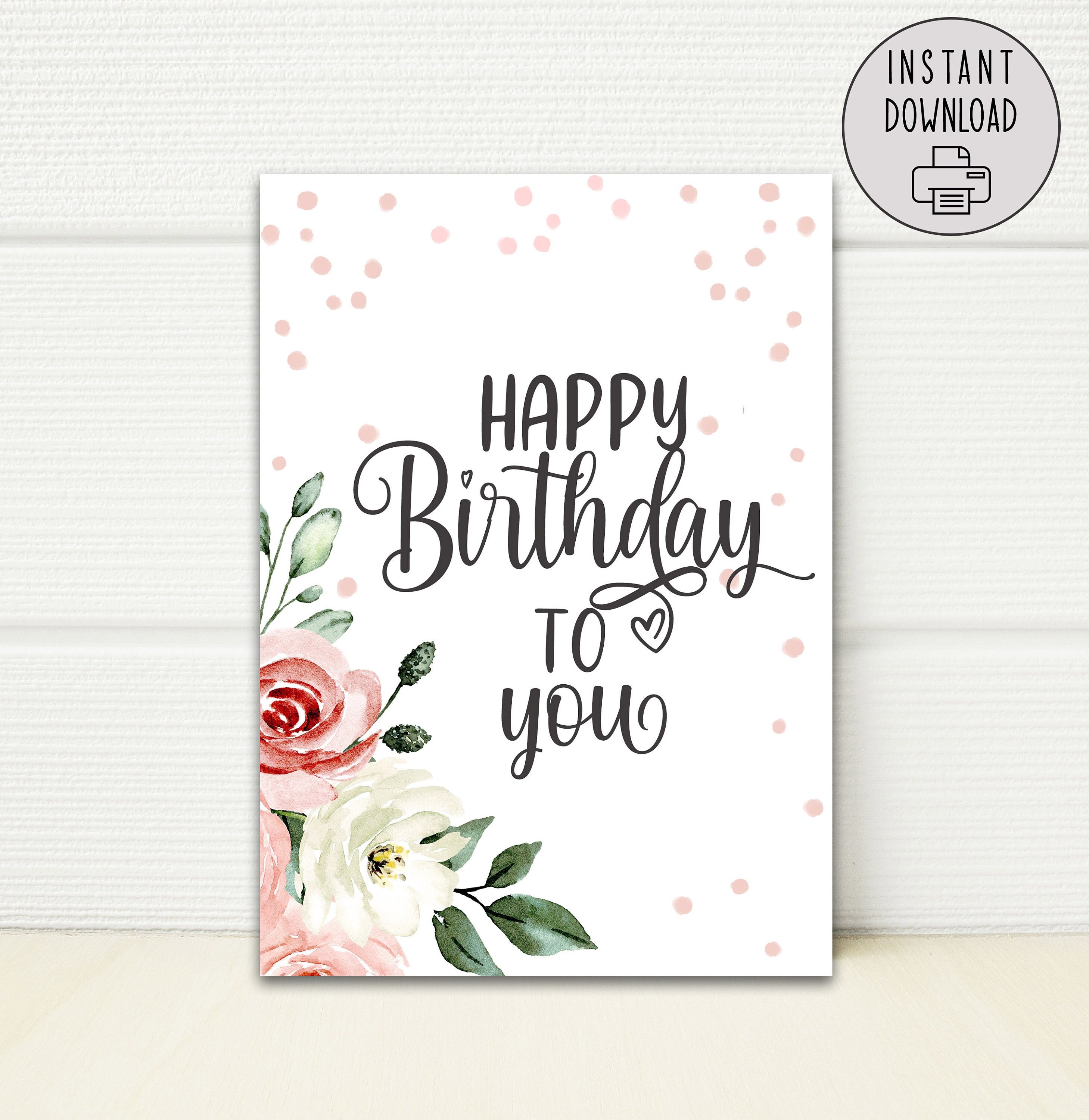 Happy Birthday Rose Flowers Cards
