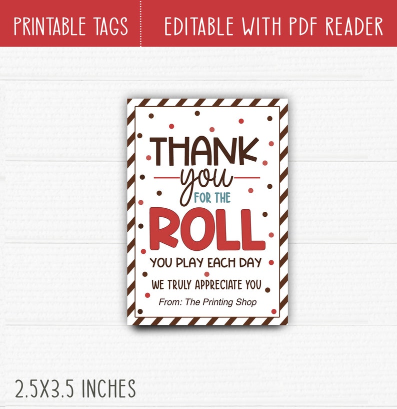 Candy Employee Appreciation Favor Tag. Teacher, Staff Appreciation ...