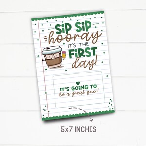 Sip Sip Hooray Coffee Gift Card Holder – Back to School Gift – Teachers ...
