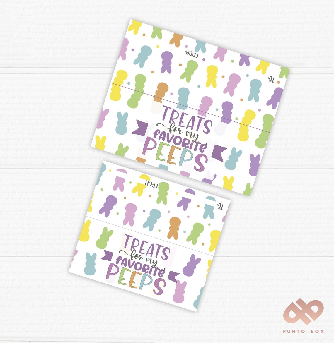 Treats for My Favorite Peeps Bag Topper. Two Sizes. 5x4 Inches - Etsy