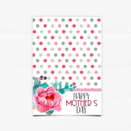 Mother's Day Printable Mini Cookie Card 3.5 X | Etsy