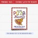 Printable Pizza Favor Tags. Staff Employee Appreciation Tag. - Etsy