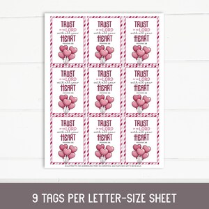 12 Groovy Retro Valentine’s Bible Verse Tags | Printable Christian Gift ...