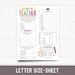 Getting to Know My Teacher Printable | All About My Teacher | Teacher’s ...