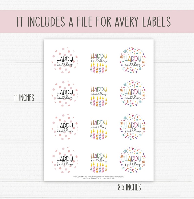Printable Birthday Tag. Instant Download. Not Editable. Three - Etsy