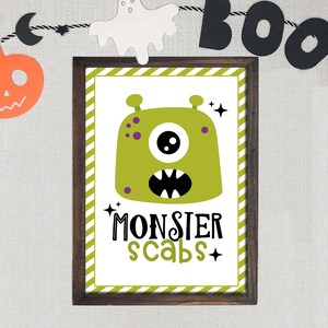 Printable Halloween Favor Signs. Candy Signs Bundle. Ghost Poop ...