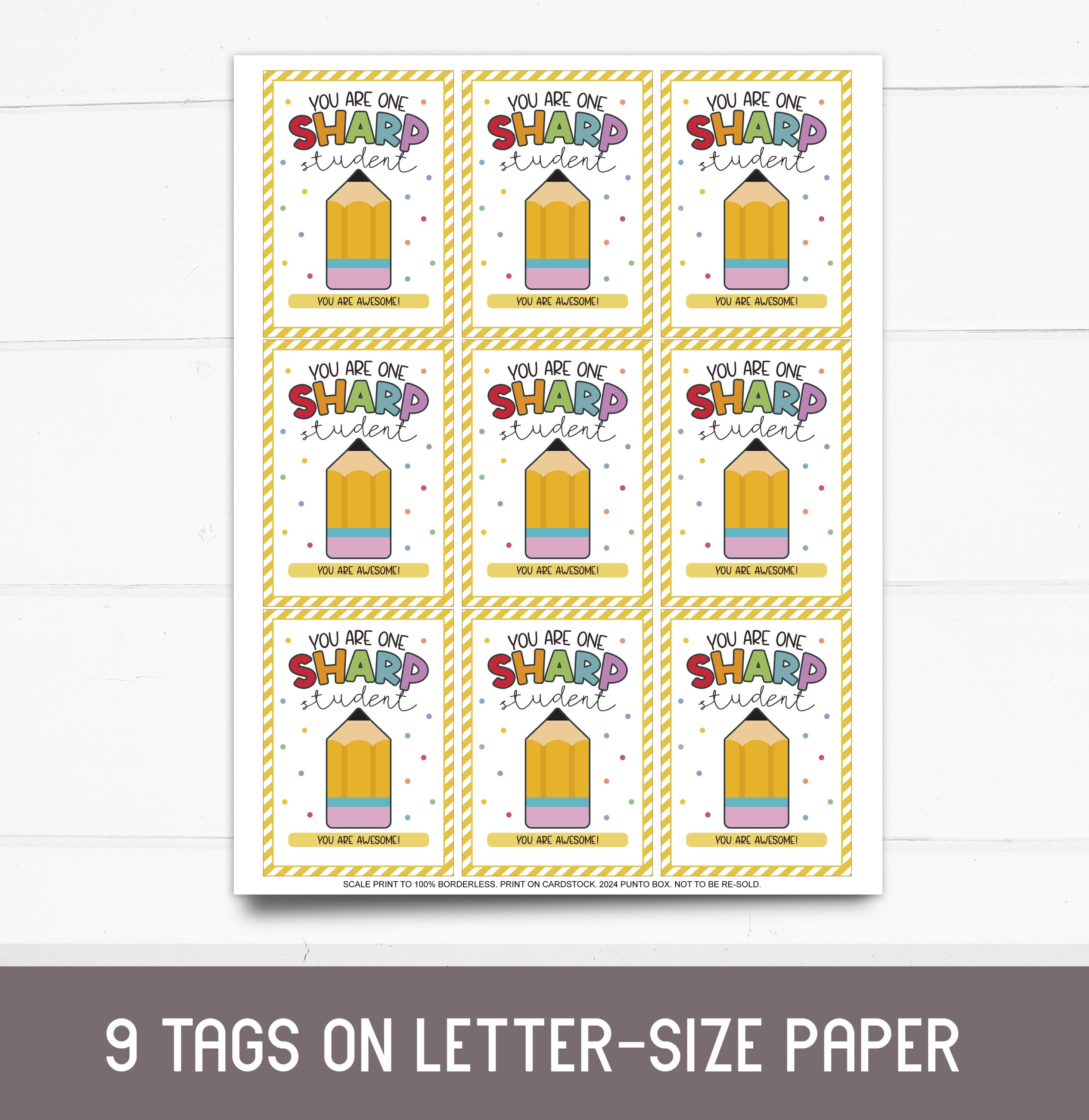 Testing Encouragement Tags | Printable Student Motivational Gift Tags ...