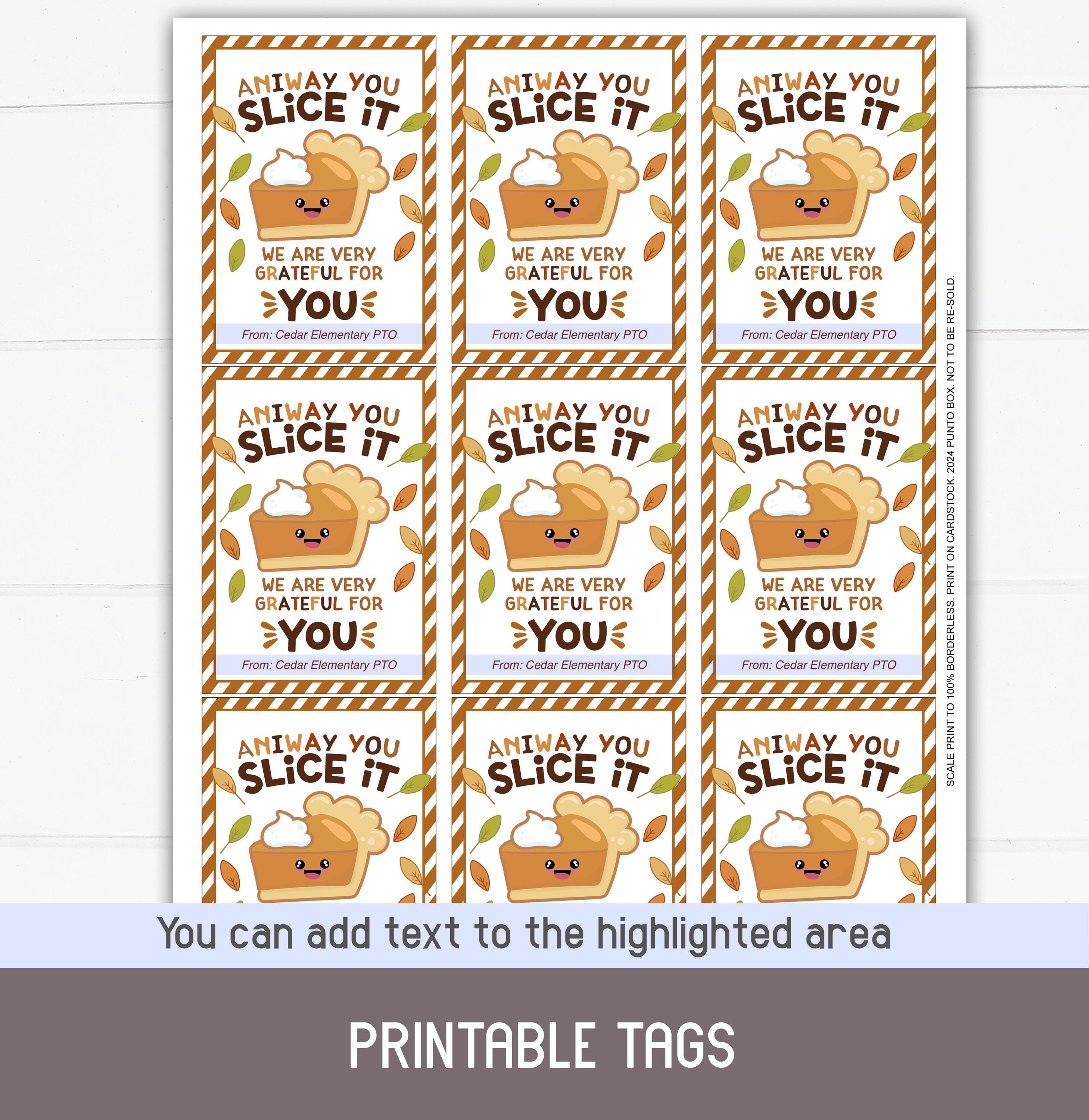 Printable Fall Appreciation Tag. Favor Tags. Thanksgiving Bundle Labels ...