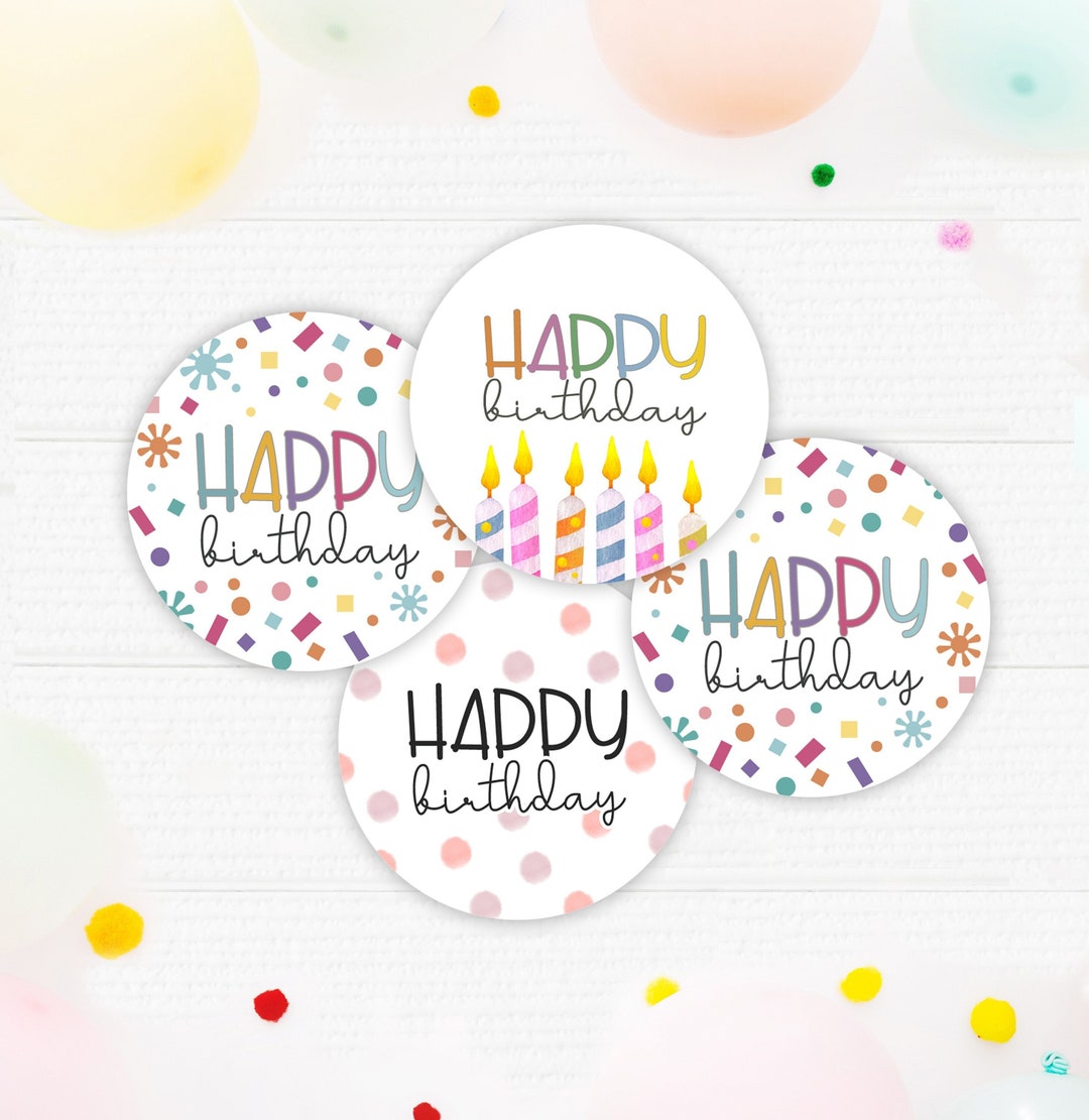 Printable Birthday Tag. Instant Download. Not Editable. Three Different ...