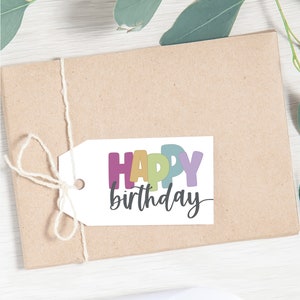 Printable Birthday Tags. Favor Tags. Three Different Designs, Three ...