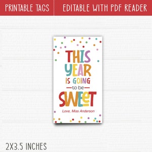 Printable Back to School Tag. Editable Templates Bundle. Sweet School ...