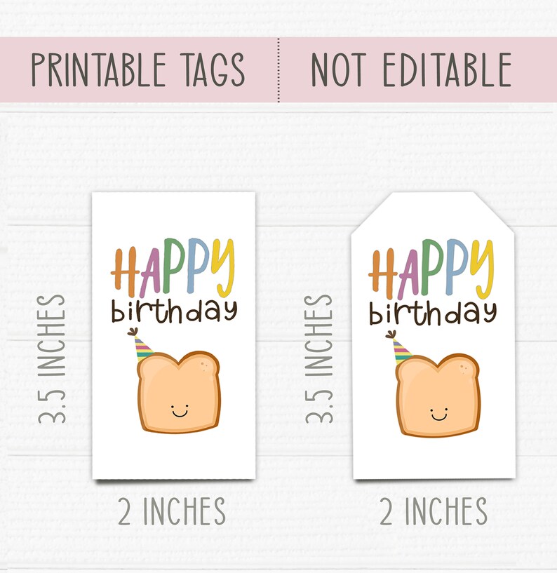 Printable Birthday Tag. A Toast to Your Birthday. 5x7. Free - Etsy