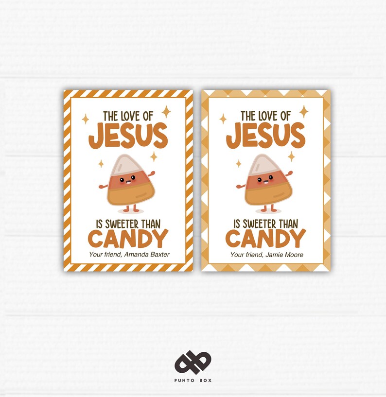 Printable Religious Halloween Tag. the Love of Jesus is Sweeter Than ...