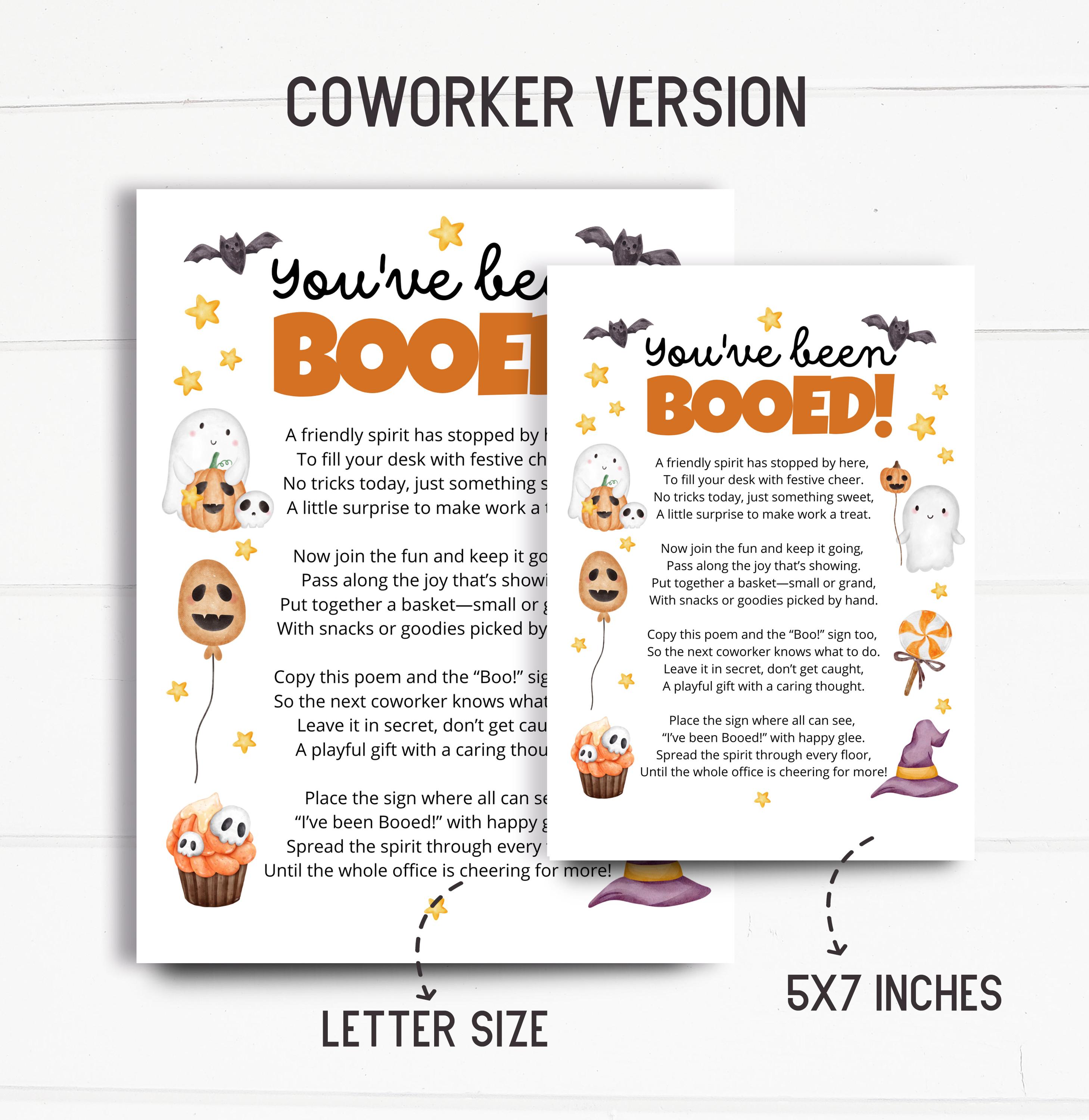 You’ve Been Booed Printable Set – Halloween Signs, Gift Tags, Door ...