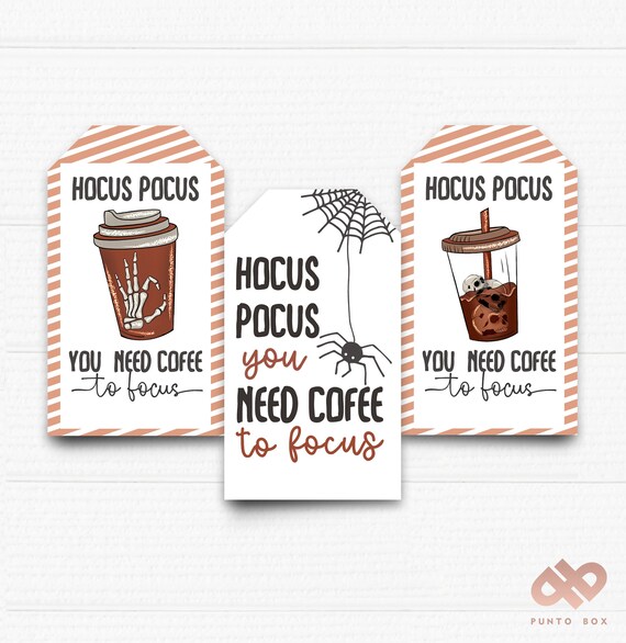 Printable Halloween Favor Tags. Not editable. Hocus Pocus You Need ...