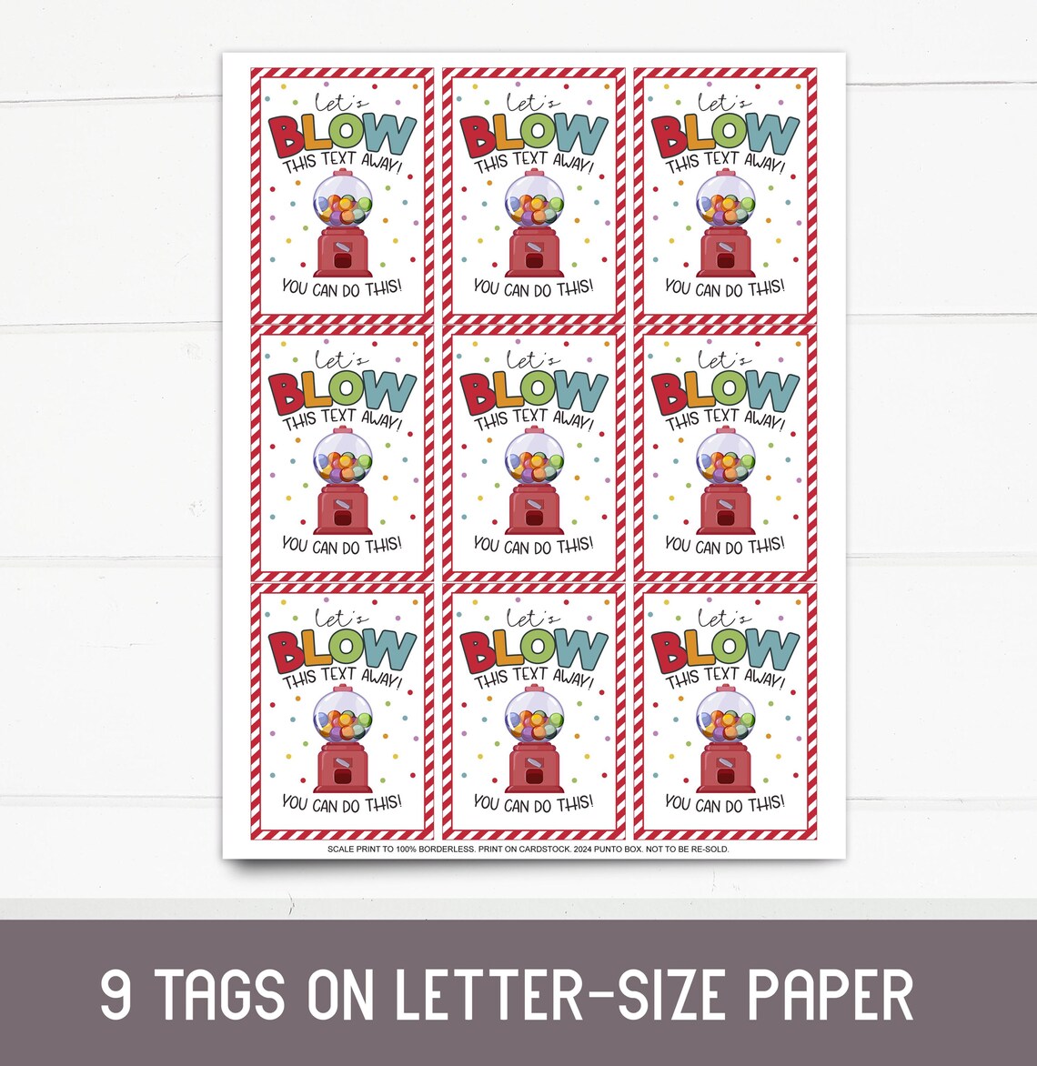 Testing Encouragement Tags | Printable Student Motivational Gift Tags ...