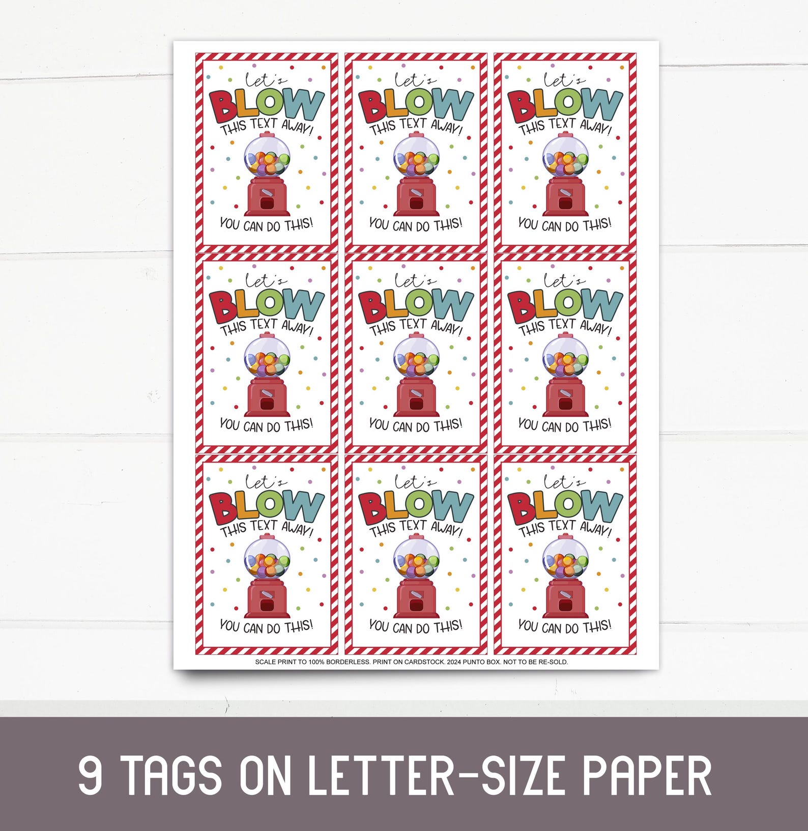 Testing Encouragement Tags | Printable Student Motivational Gift Tags ...