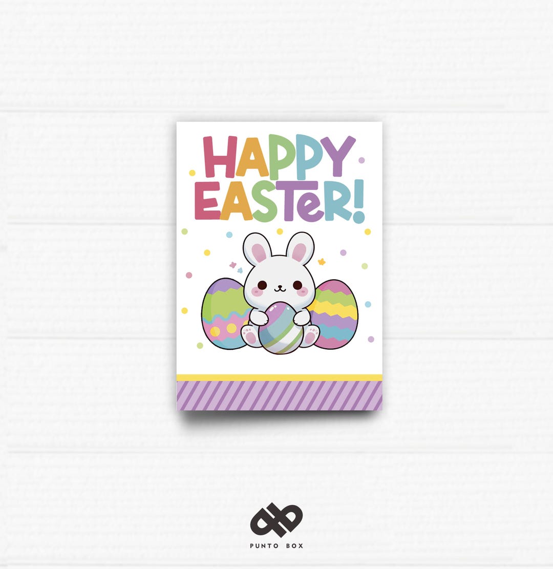 Happy Easter Printable Gift Tag | DIY Easter Favor Tags | Instant ...