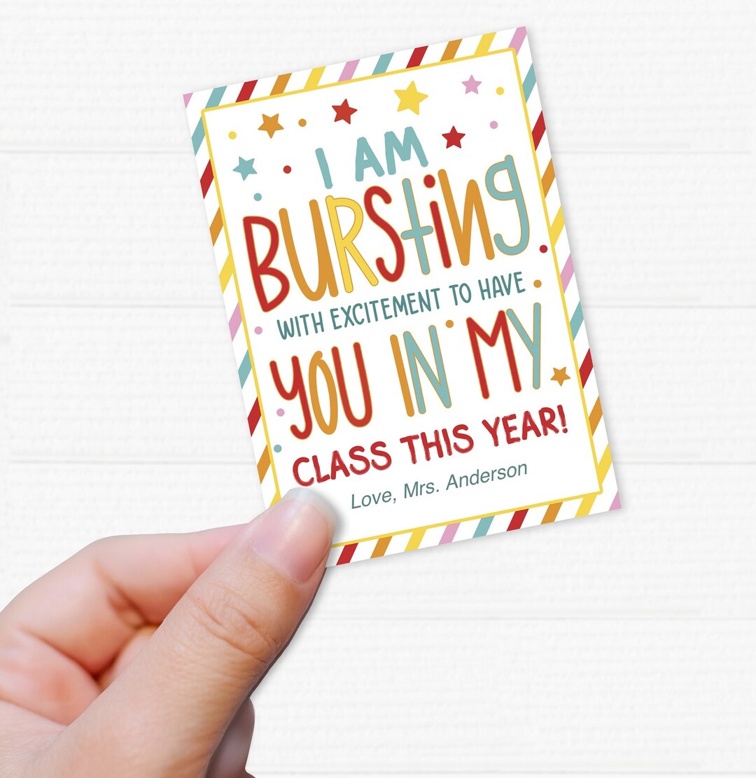 Printable Back to School Star Burst Tag. Editable Tag. Bursting With ...