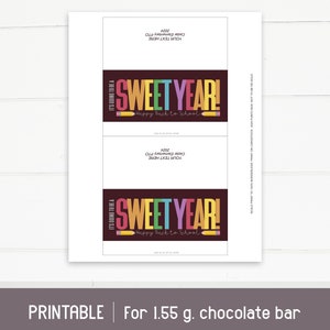 Printable Teacher Appreciation Chocolate Candy Bar Wrapper. Back to ...