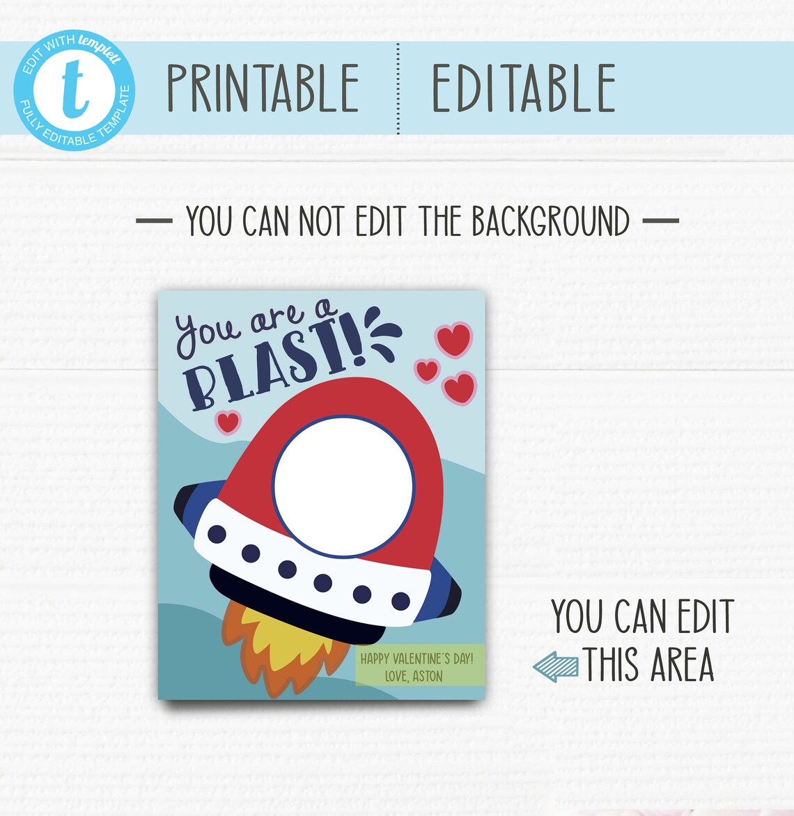 Play Doh Printable Cards. Classroom Valentines. You Are a - Etsy