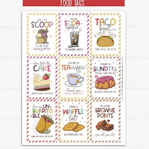 44 Employee Food Gift Tags. Employee Appreciation Tag. Staff ...