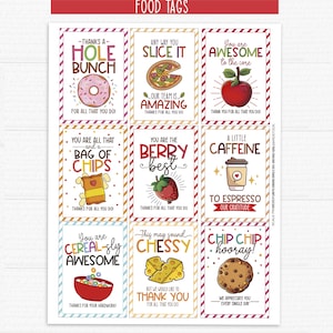 44 Employee Food Gift Tags. Employee Appreciation Tag. Staff ...