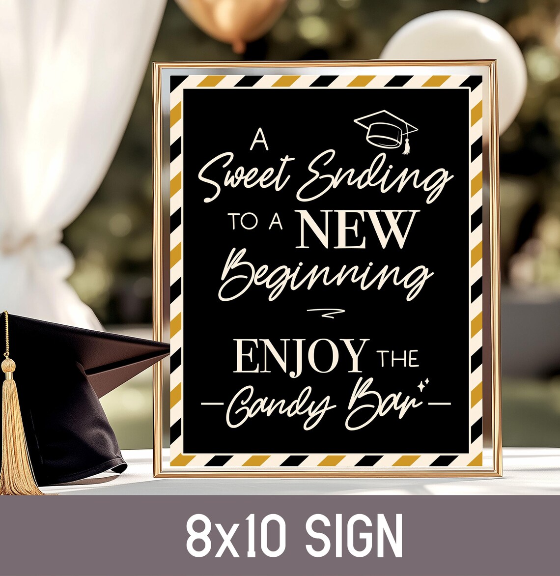Graduation Candy Bar Sign and Labels | 2026 Printable Candy Table Decor ...