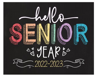 First Day Senior Year Sign - Etsy