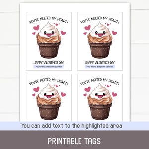 Valentine’s Food Pun Cards | Cute & Editable | 20-pack. Instant ...