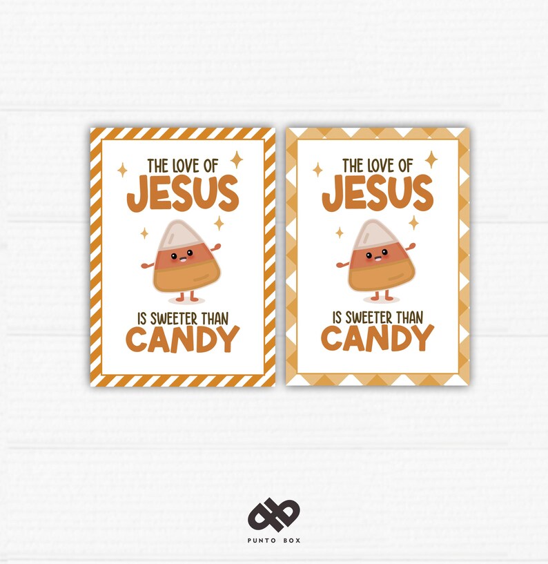 Printable Religious Halloween Tag. the Love of Jesus is Sweeter Than ...