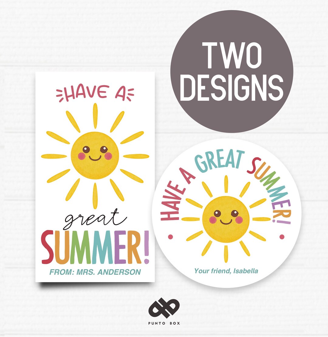 End of the Year Gift Tag Printable • Have a Great Summer Tag for ...