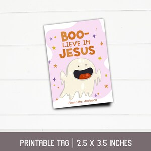 Religious Halloween Tags. Printable Bundle Treat Labels. Sunday School ...