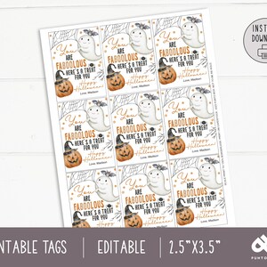 Printable Halloween Favor Signs. Candy Signs Bundle. Ghost Poop ...
