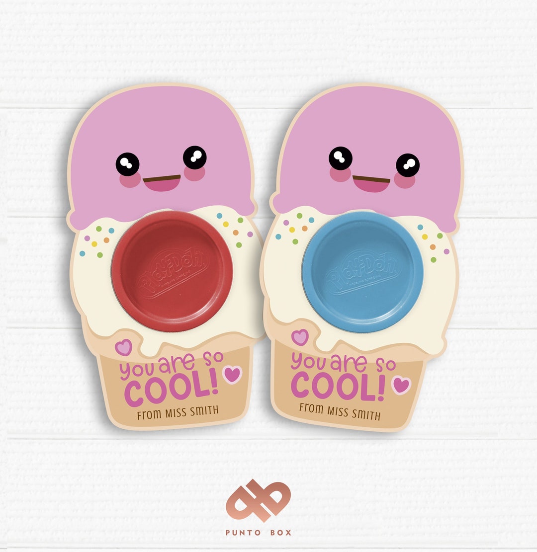 Play Doh Printable Cards. Classroom Valentines. You Are so - Etsy