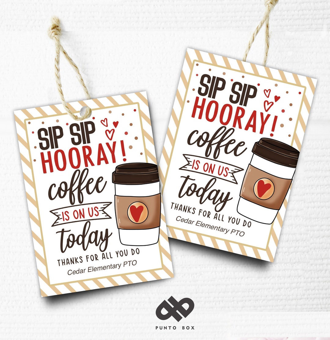 Teacher Appreciation Favor Tag. Staff Appreciation. Coffee is - Etsy