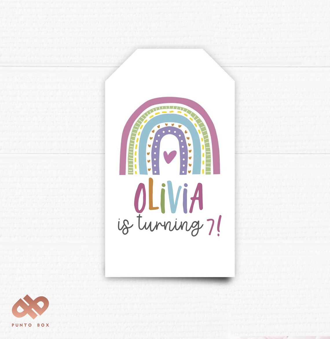 Printable Birthday Rainbow Tags. Favor Tags. She is Turning. - Etsy