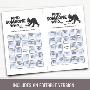 Printable Get to Know You Bingo. Find Someone Who. Icebreaker Game ...