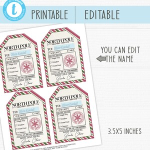 Printable Editable Santa Letter. Nice List and Warning Certificates ...