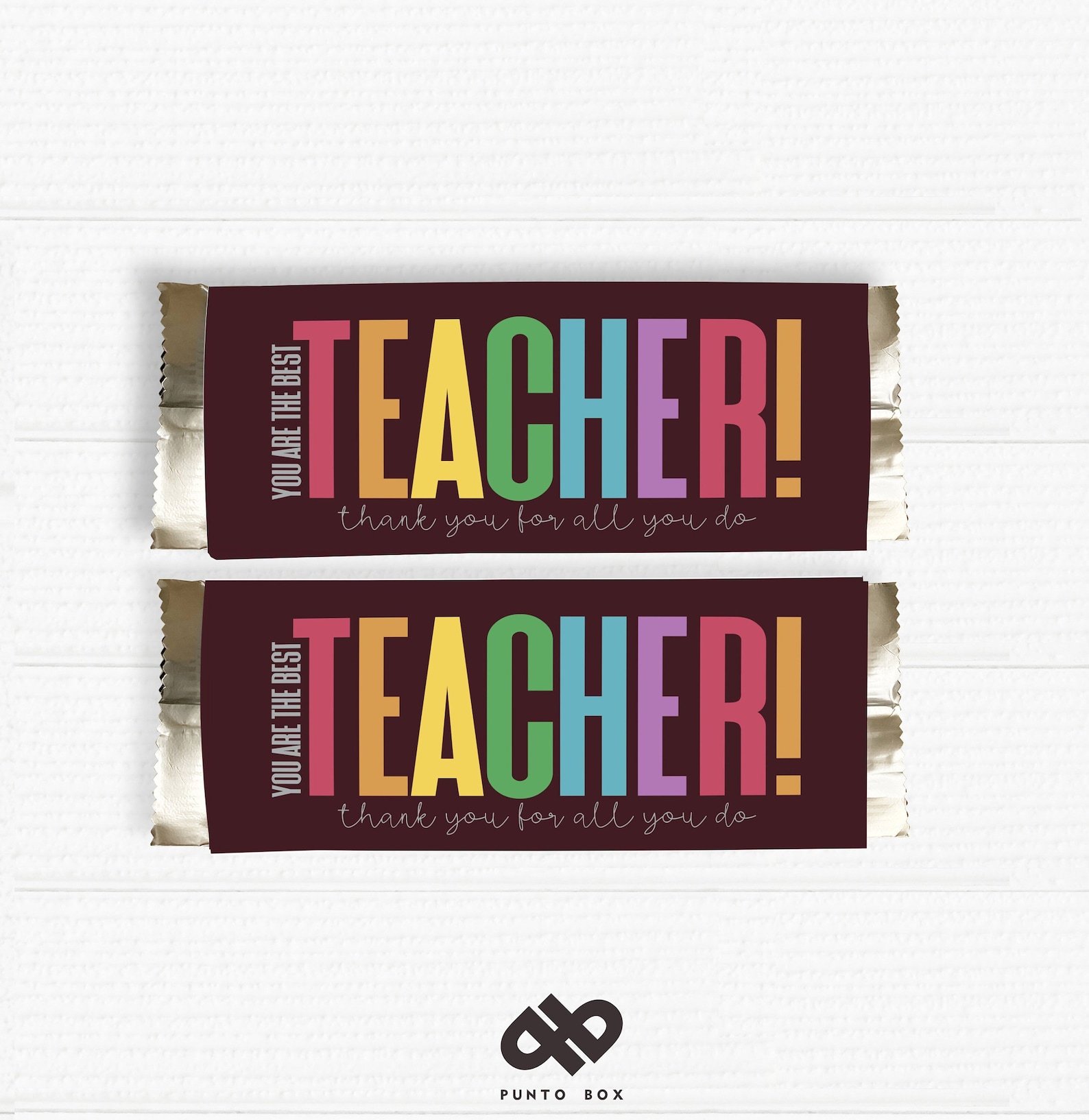 Printable Teacher Appreciation Chocolate Candy Bar Wrapper. Instant ...