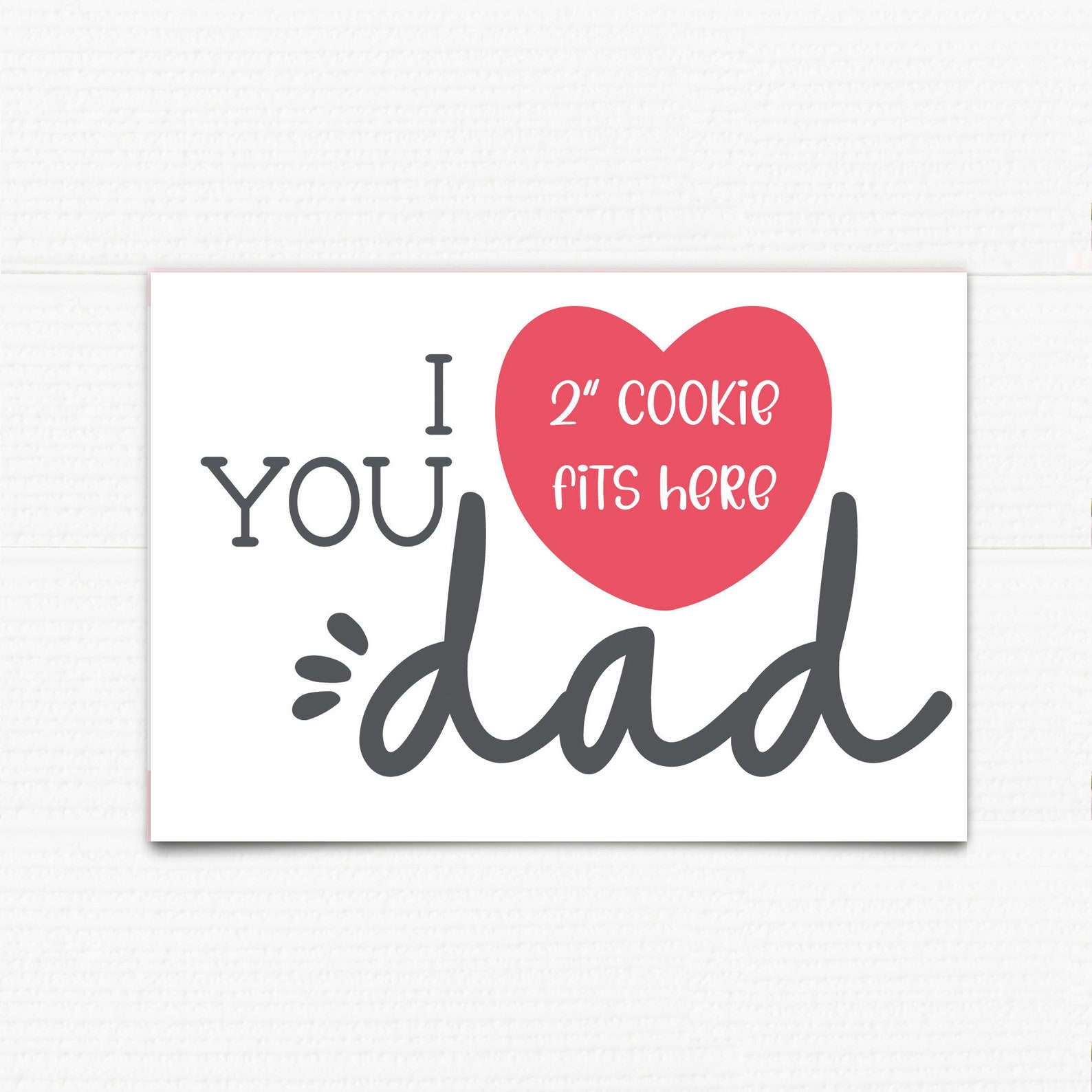 Printable Mini Cookie Card 5 X 3.5. Happy - Etsy