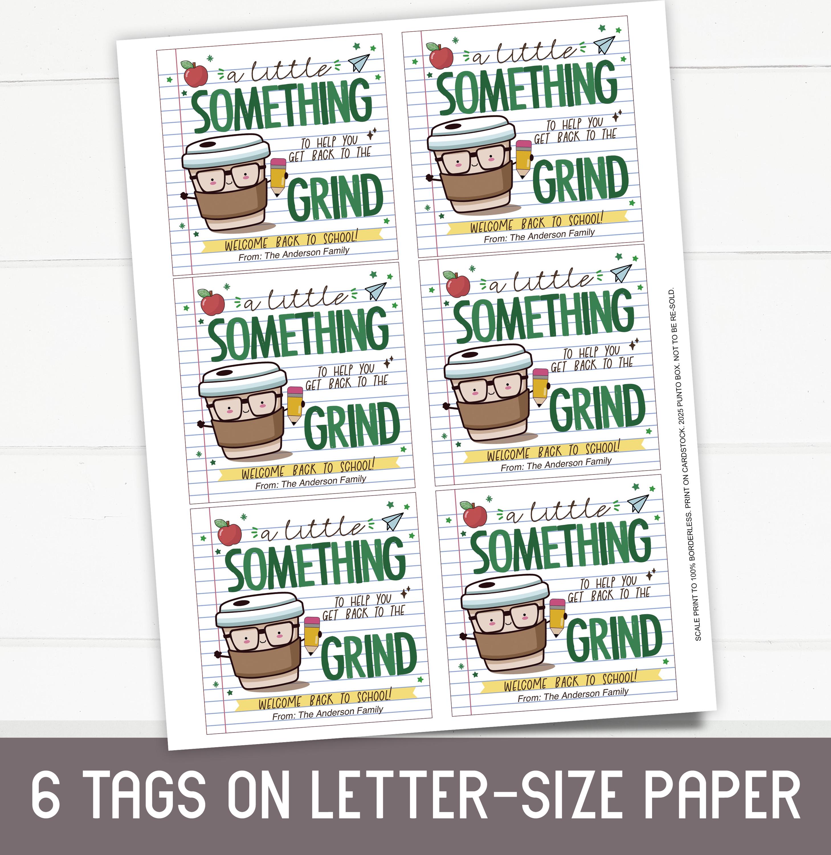 Printable Back to School Coffee Tag • A Little Something to Help You ...