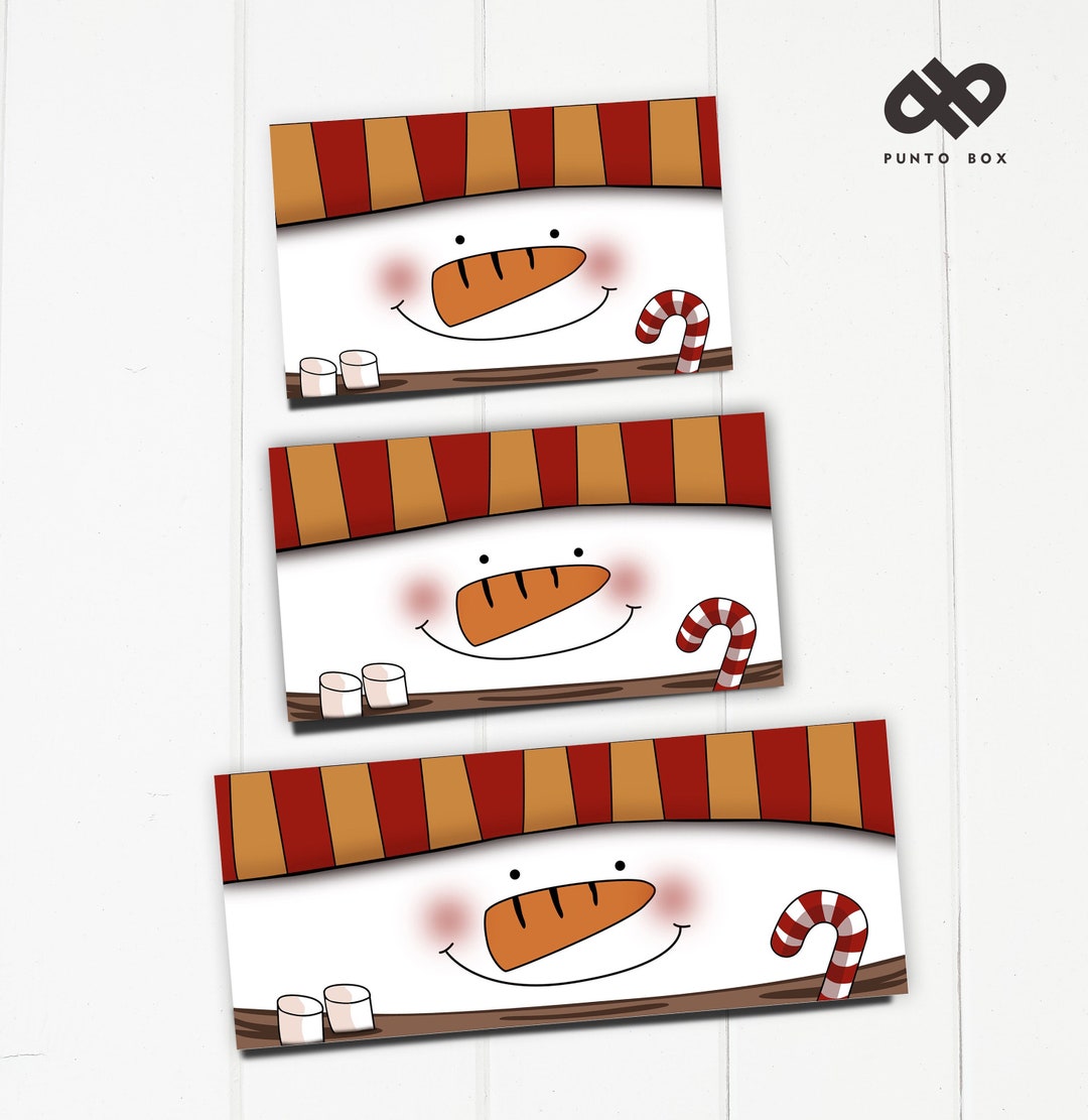 Christmas Printable Treat Bag Toppers. Snowman Soup. Three Different ...