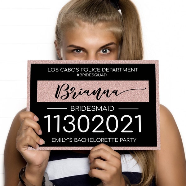 Editable Mugshot Sign - Etsy