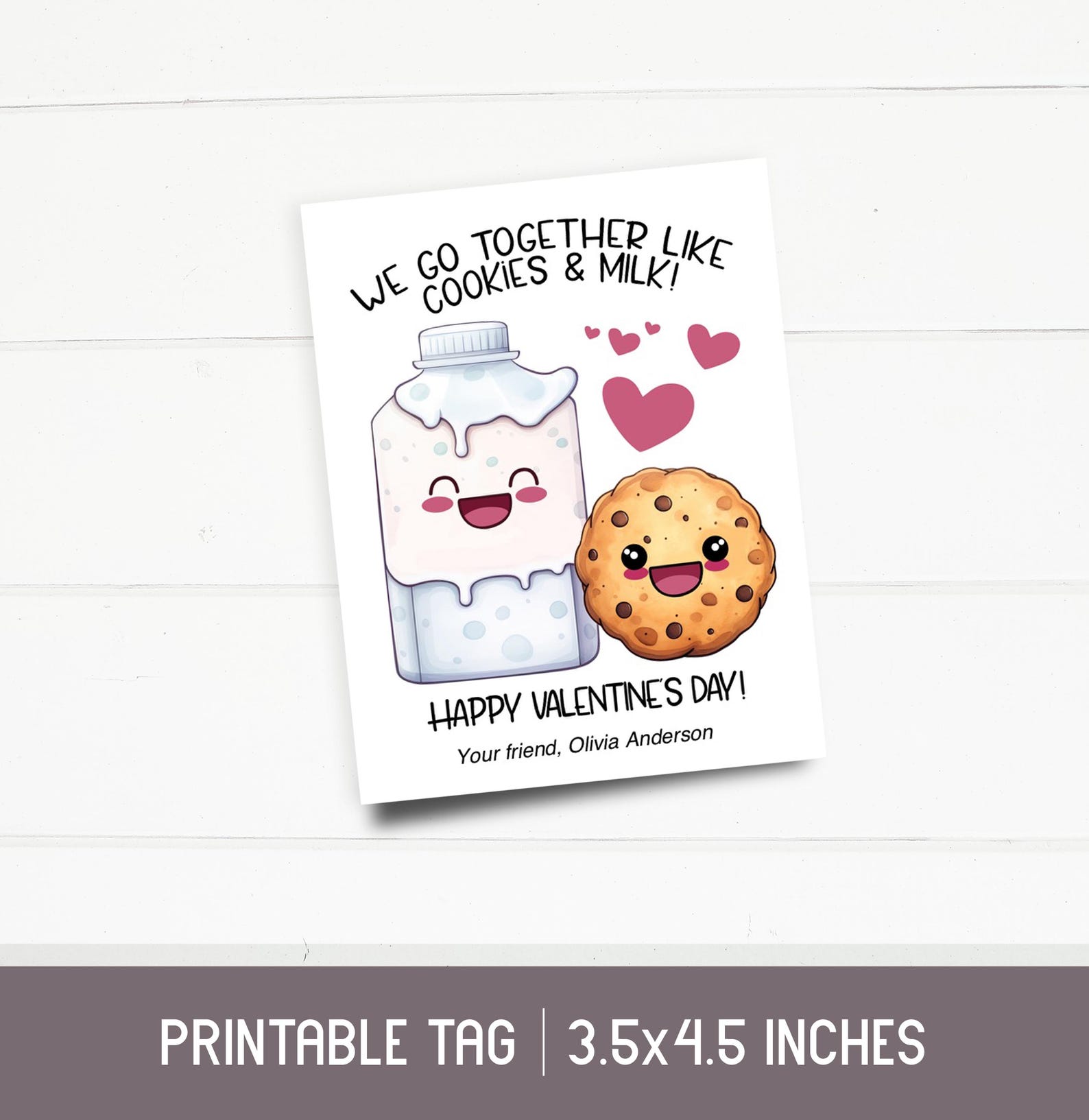 Valentine’s Food Pun Cards | Cute & Editable | 20-pack. Instant ...