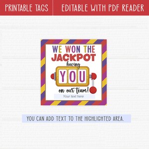 Appreciation Favor Tags. Employee Appreciation Tag Bundle. Staff ...