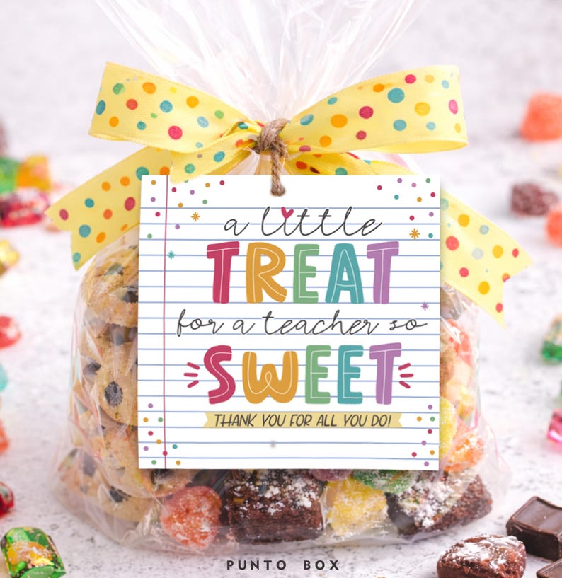 Teacher Appreciation Tag | "a Little Treat for a Teacher so Sweet ...