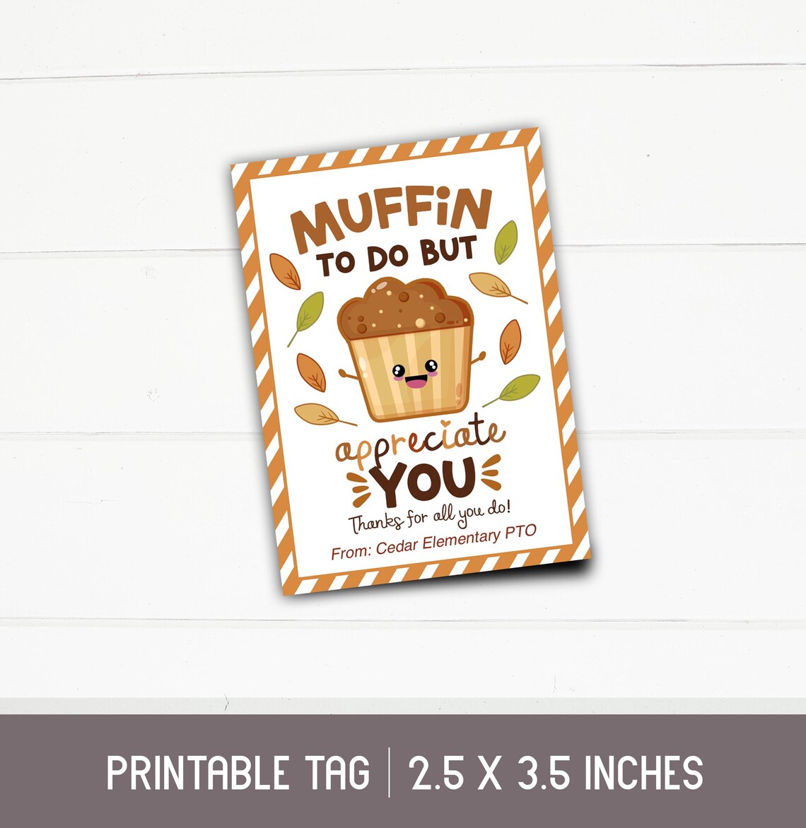 Printable Fall Appreciation Tag. Favor Tags. Thanksgiving Bundle Labels ...