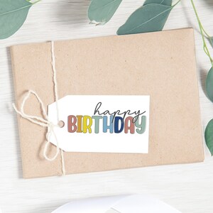 Printable Birthday Tags. Favor Tags. Three Different Designs, Three ...