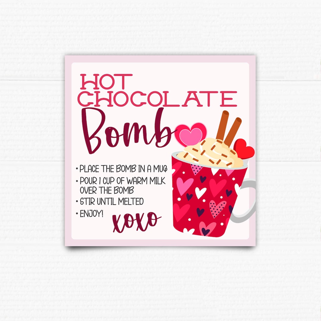Printable Hot Chocolate Bomb Instructions. Printable Square - Etsy